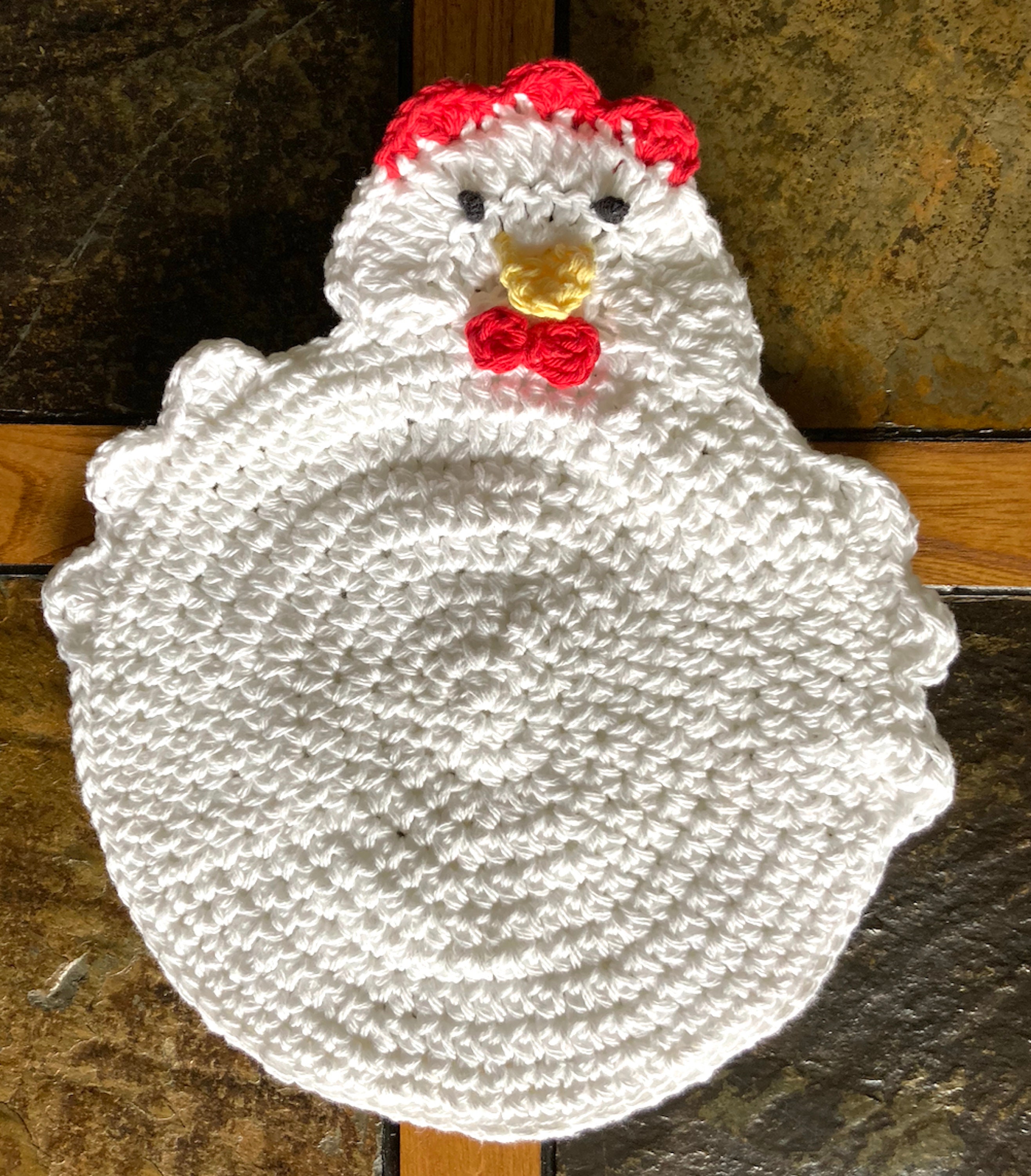 Double Thick Crochet Chicken Hot Pad Trivet - Etsy