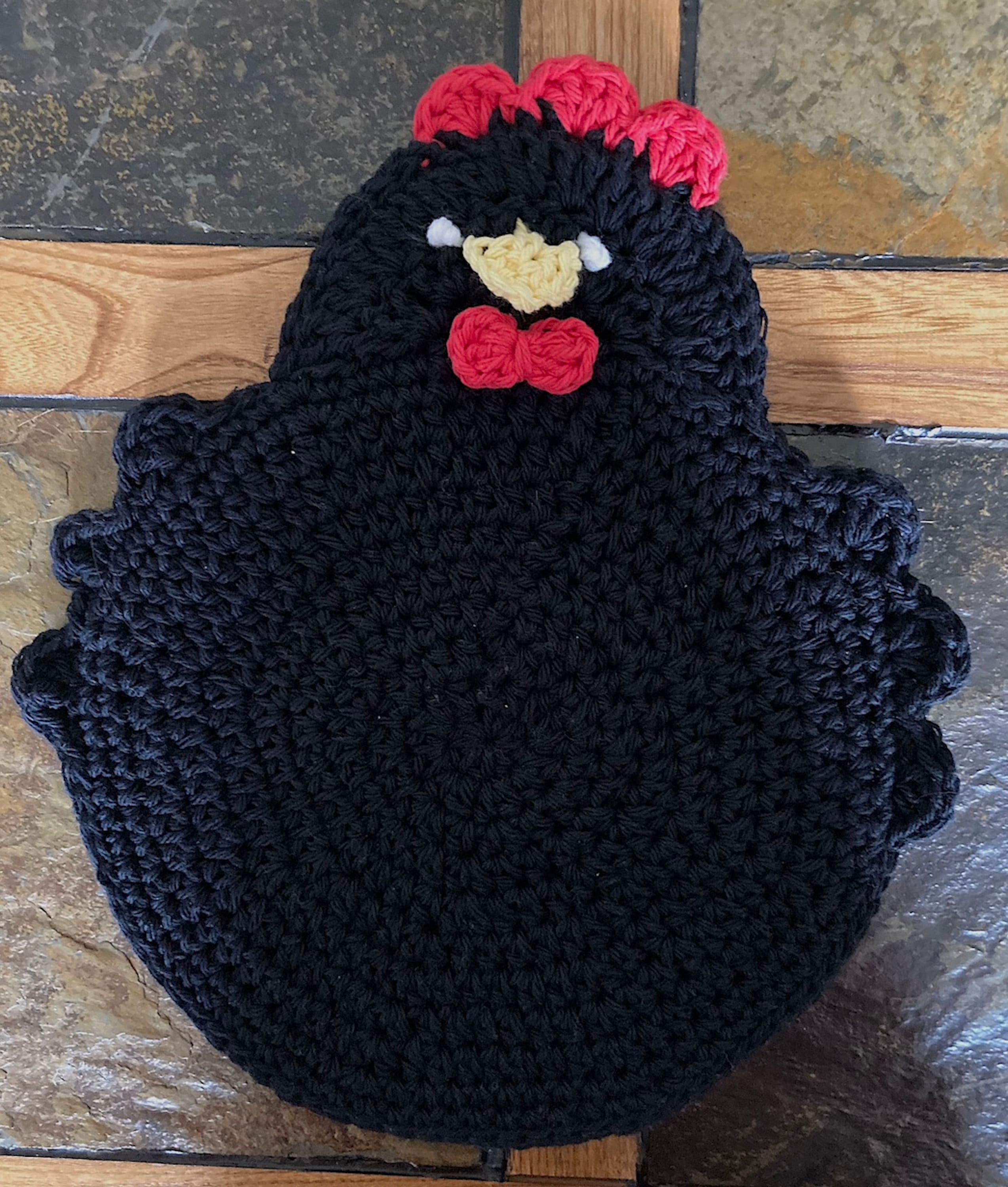 Double Thick Crochet Chicken Hot Pad Trivet - Etsy