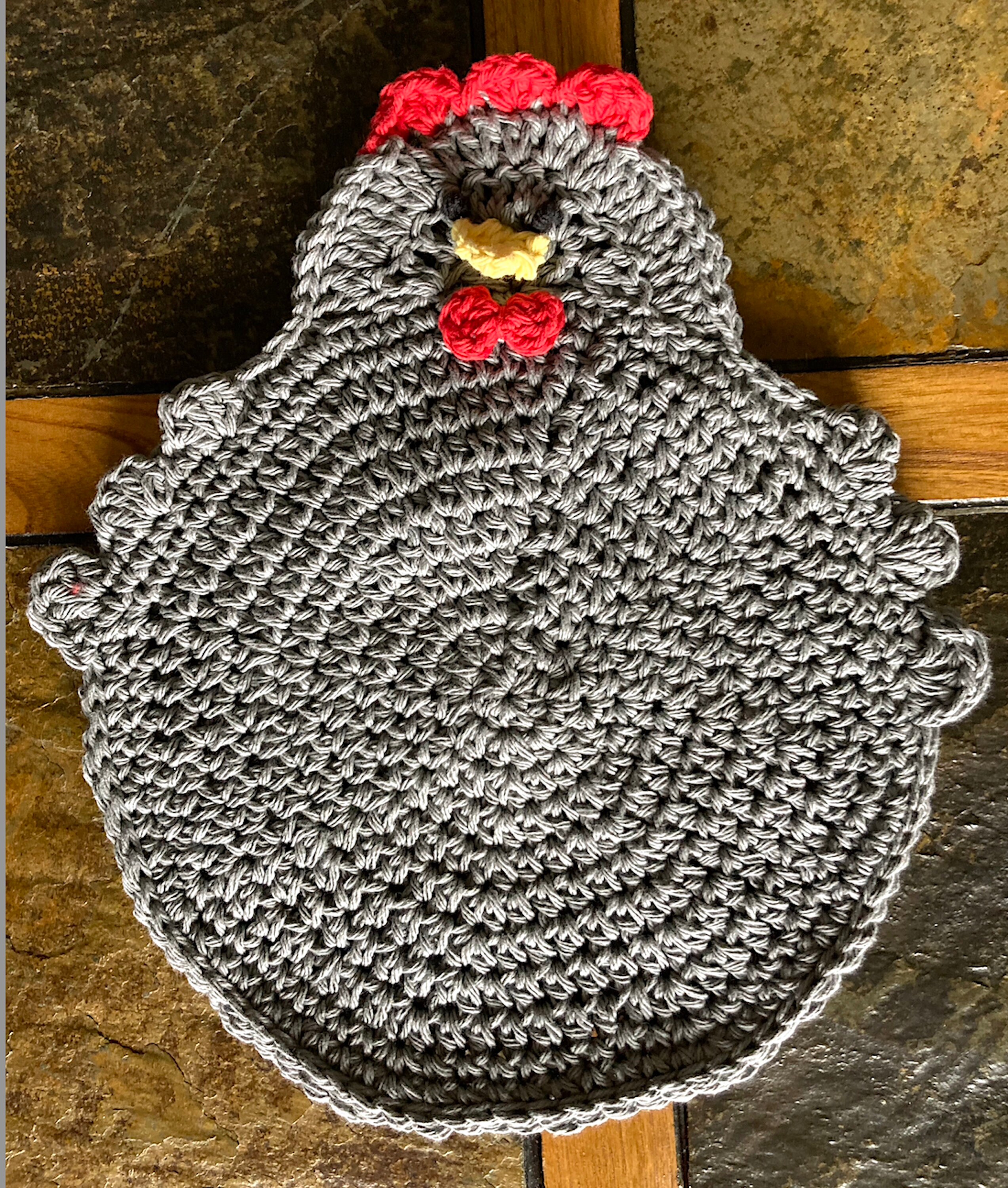 Double Thick Crochet Chicken Hot Pad Trivet - Etsy