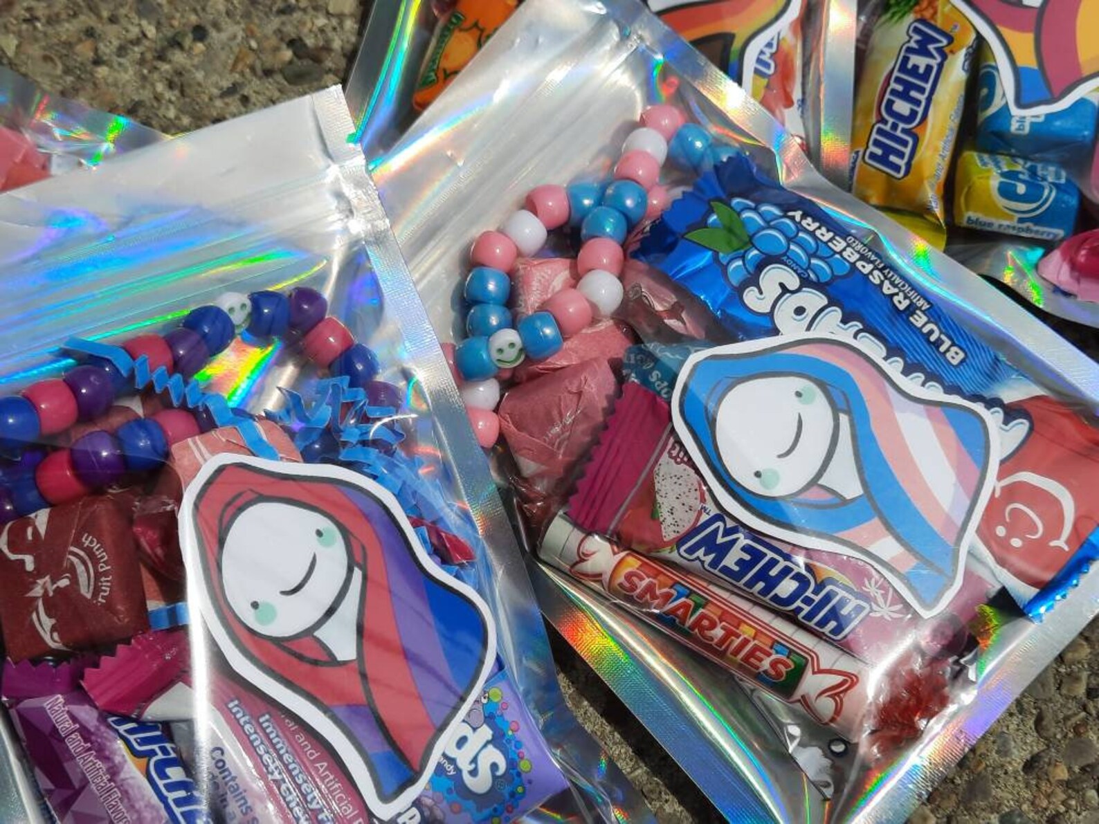 LGBTQ Pride Kandi Sticker and Candy DSMP Bag - Etsy Canada