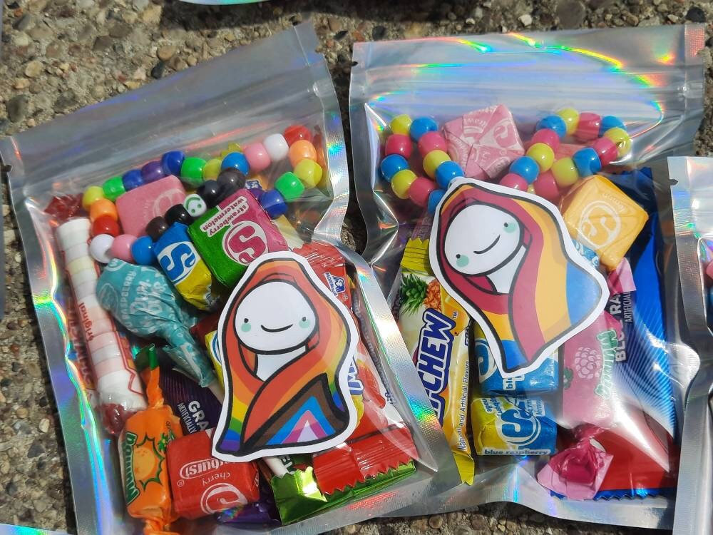 LGBTQ Pride Kandi Sticker and Candy DSMP Bag - Etsy Canada
