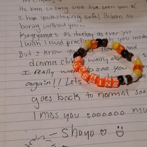 Kandi Letter From Your Comfort Character - Etsy