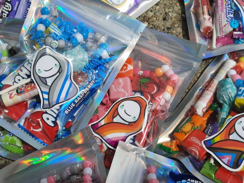 LGBTQ Pride Kandi Sticker and Candy DSMP Bag - Etsy Canada