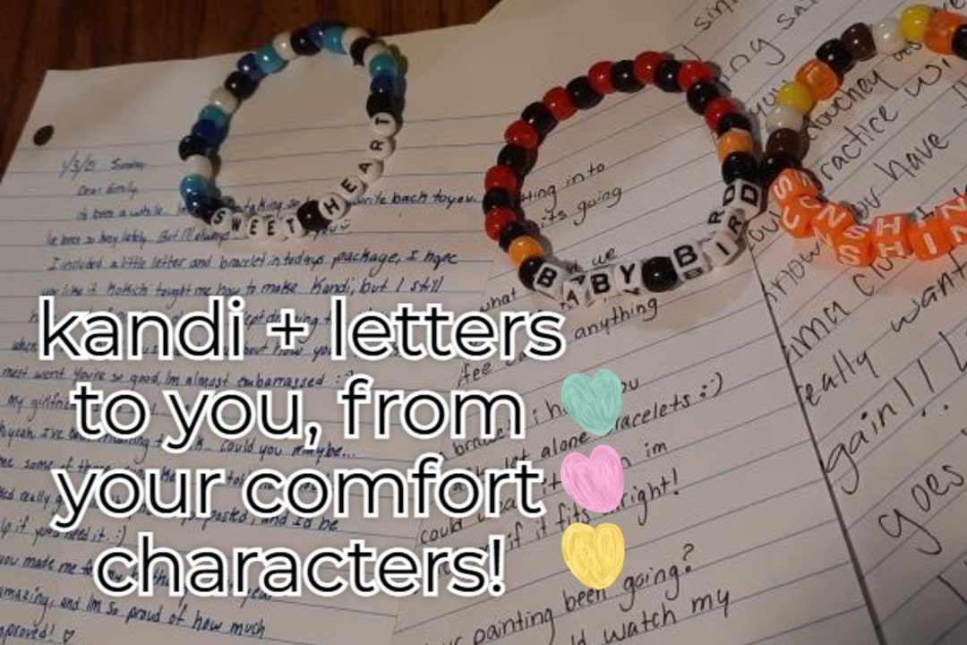 Kandi Letter From Your Comfort Character - Etsy