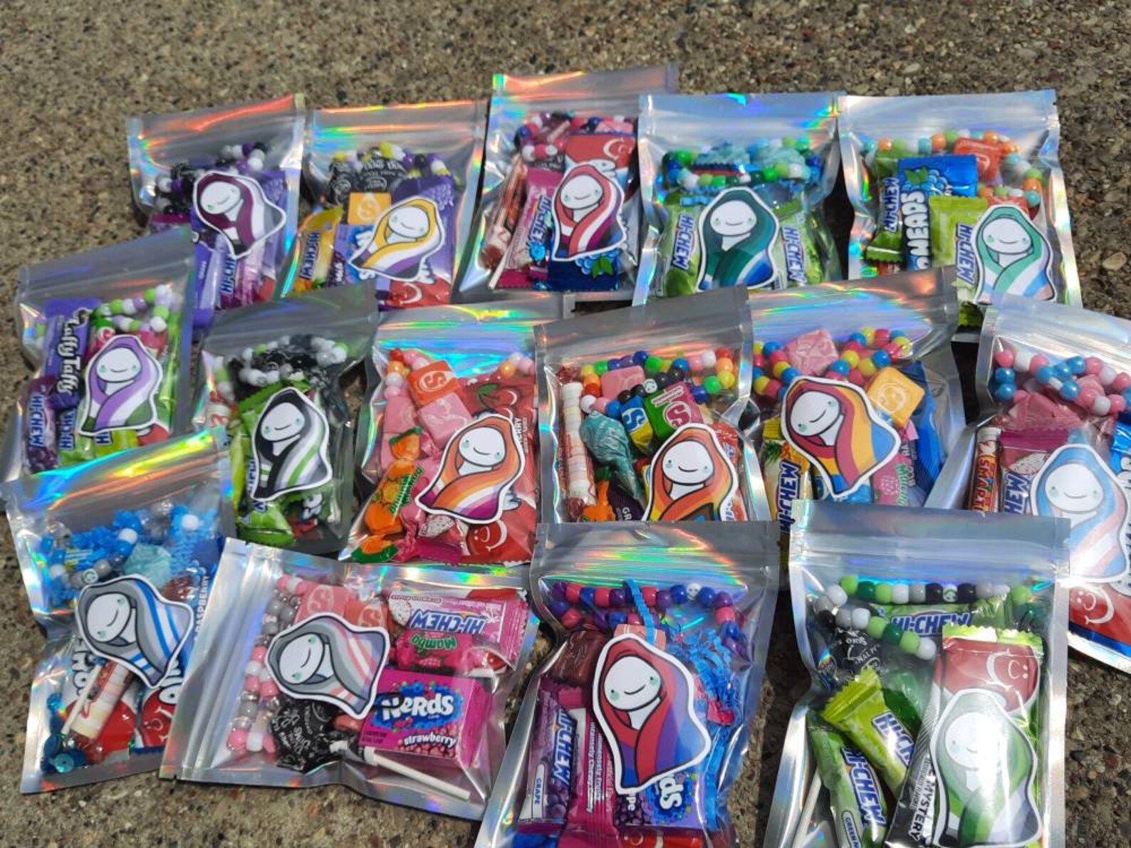 LGBTQ Pride Kandi Sticker and Candy DSMP Bag - Etsy Canada