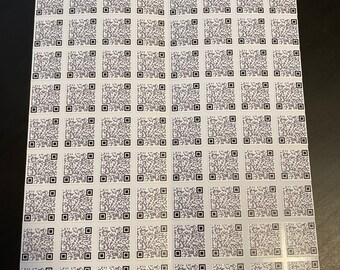 Qr Code Vinyl Decal | Etsy