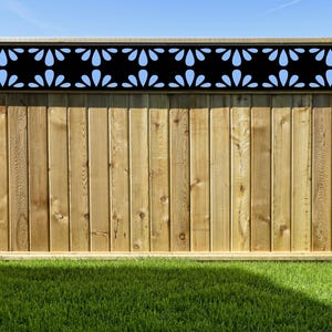 Fence Toppers, Fence Topper Metal Insert, Metal Privacy Screen, Fence ...