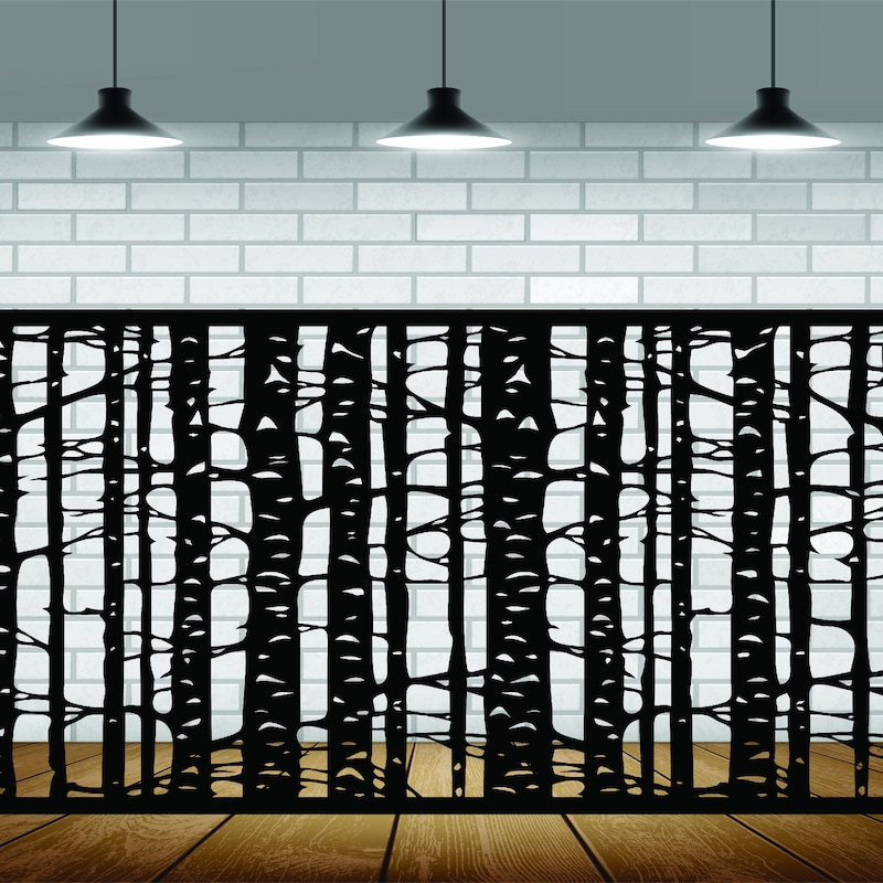 Birch Privacy Screen - Etsy