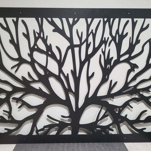 Tree Railing Insert, Metal Panel, Metal Privacy Screen, Fence ...