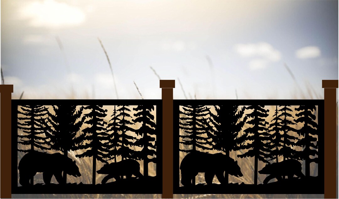 Decorative Rustic Railings, Metal Panel Insert, Railing Insert, Balcony ...