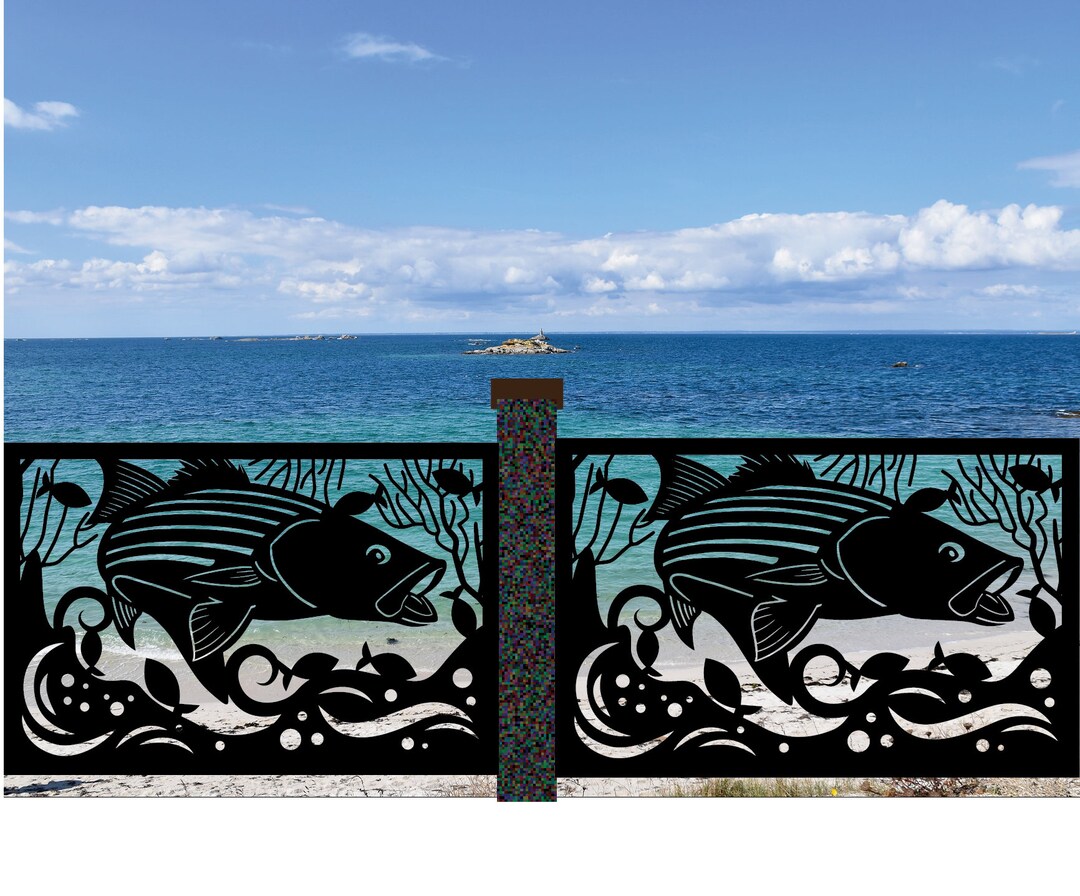 Decorative Coastal Railings, Marine Life, Metal Panel Insert, Sea World ...