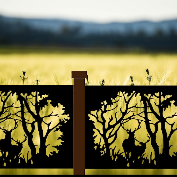 Wildlife Metal Railing - Etsy