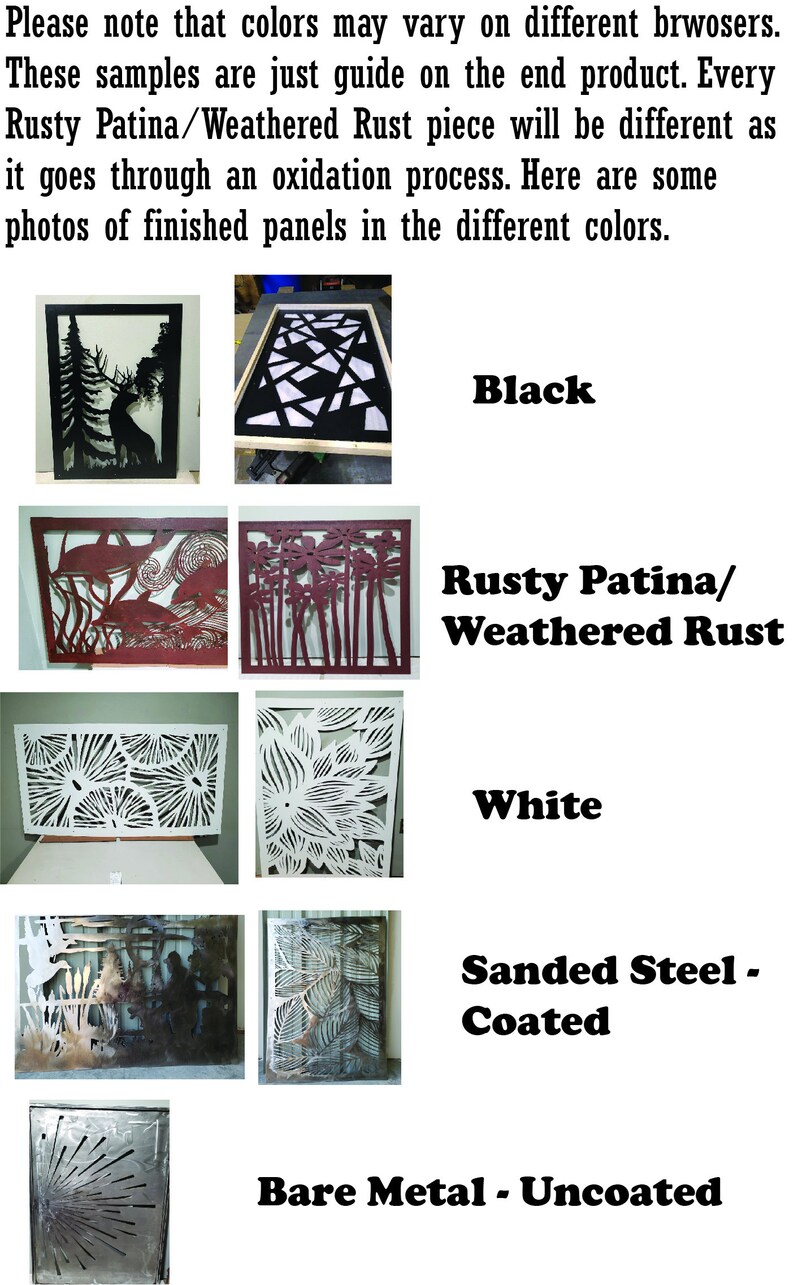 Tree Branch Metal Panel Metal Privacy Screen Fence - Etsy