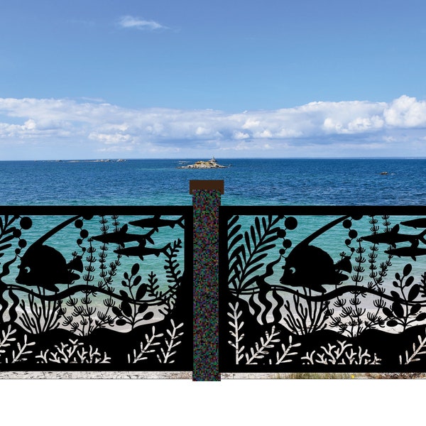 Metal Railing Panel Insert - Etsy