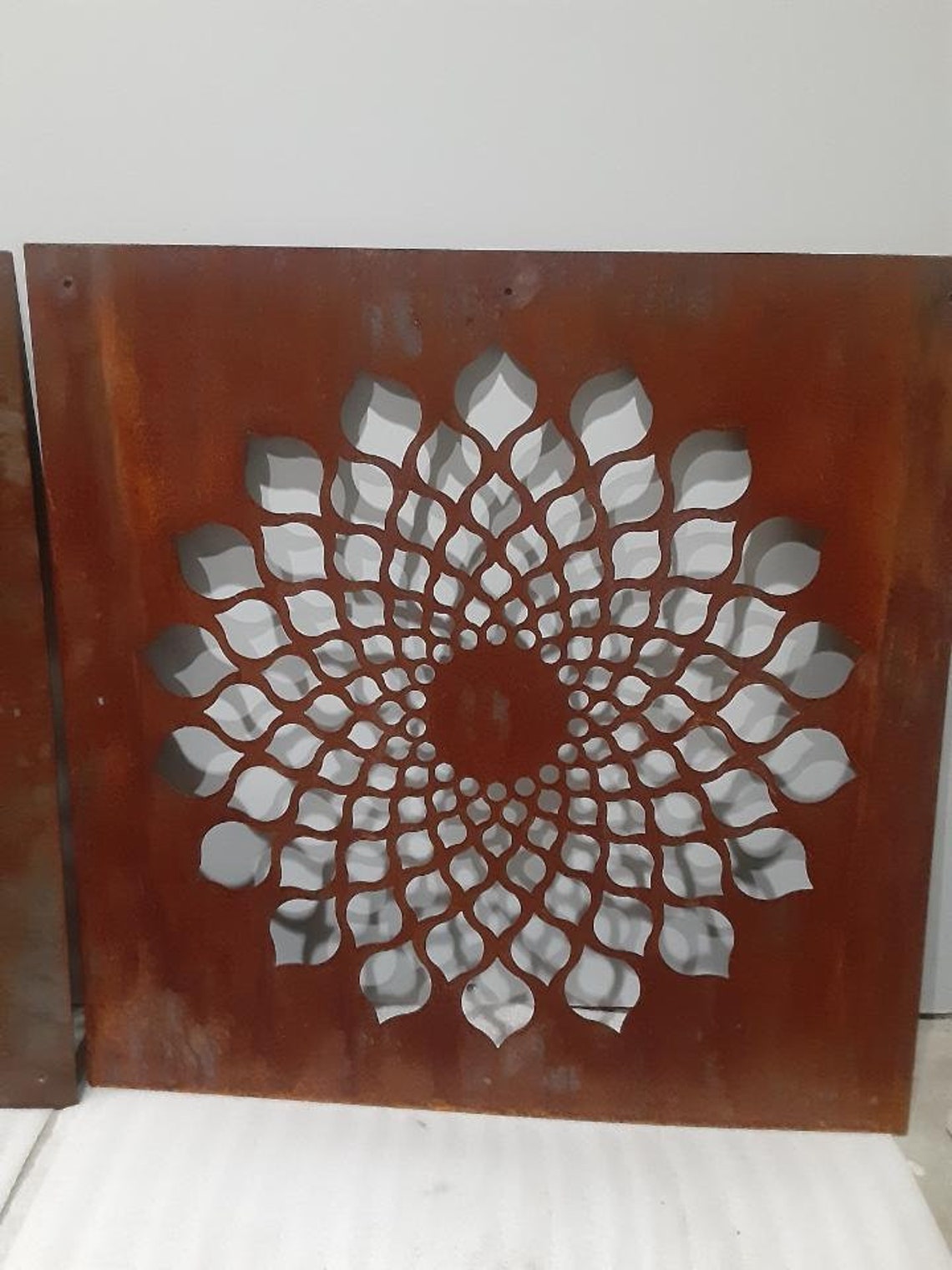 Square Metal Panel, Metal Privacy Screen, Fence, Decorative Panel, Wall ...