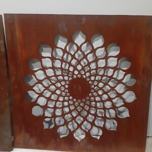 Square Metal Panel, Metal Privacy Screen, Fence, Decorative Panel, Wall ...