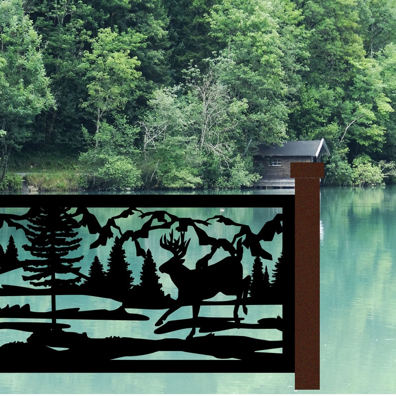 Wildlife Railing Scene - Etsy
