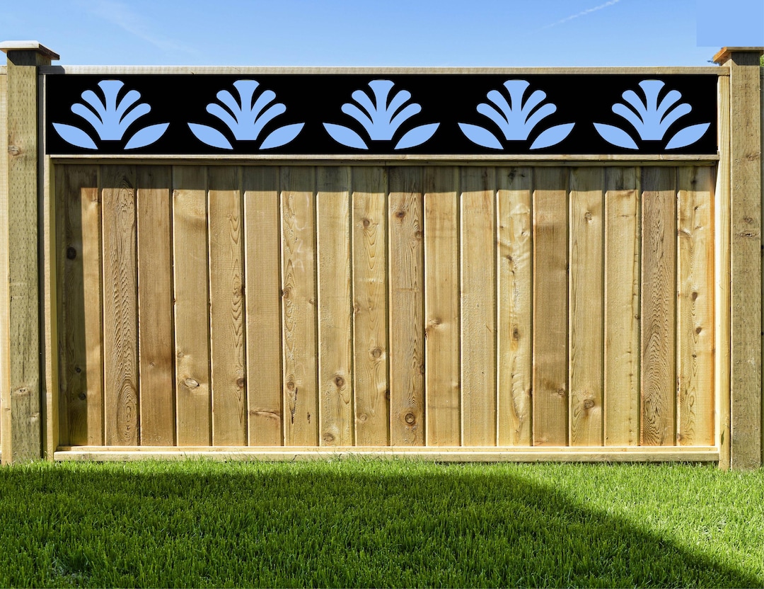 Fence Toppers, Fence Topper Metal Insert, Metal Privacy Screen, Fence ...