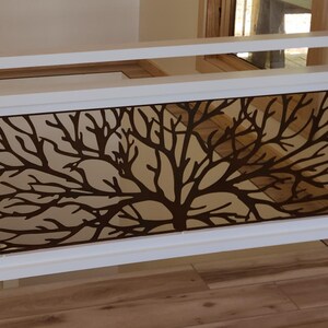 Tree Railing Insert, Metal Panel, Metal Privacy Screen, Fence ...