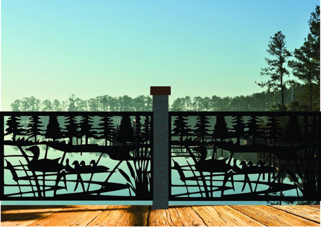 Decorative Rustic Railings, Metal Panel Insert, Staircase Railings ...