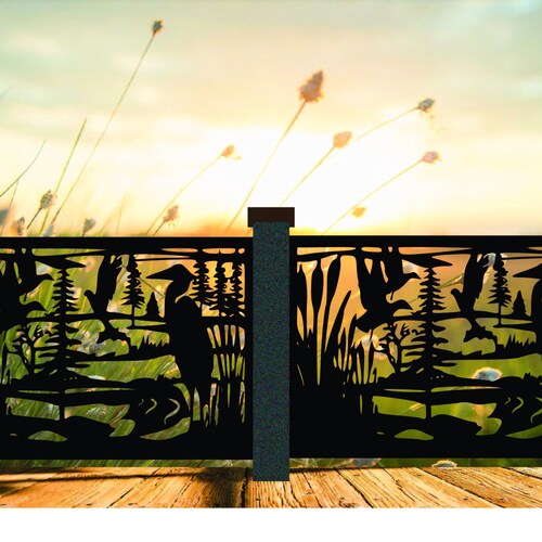Decorative Rustic Railings Wildlife Scenery With Flying Ducks - Etsy