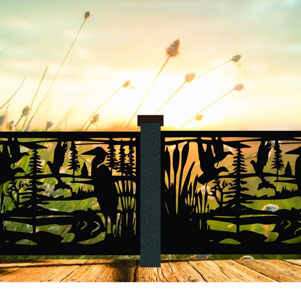 Wildlife Metal Deck Panel - Etsy