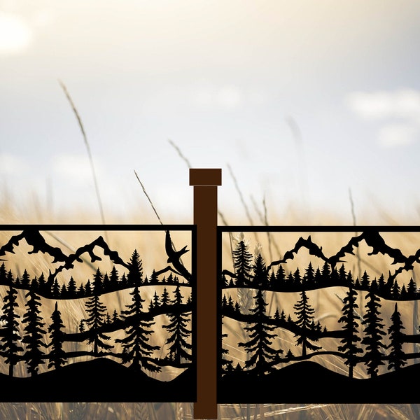 Metal Railing Panel Insert - Etsy