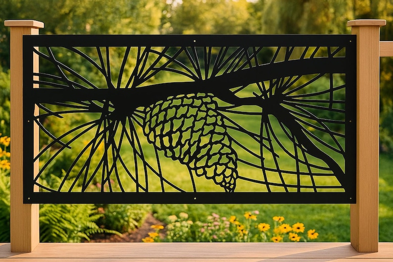 Decorative Rustic Railings and Metal Panel, , Metal Panel Insert ...