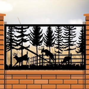 Decorative Rustic Railings and Metal Panel, Metal Insert, Staircase ...