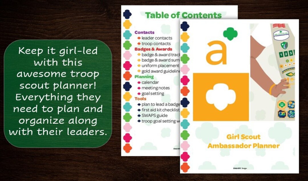 Ambassador Girl Scout Planner - Etsy