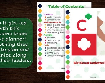 Girl Scout Cadette Badge/award Tracker Instant Download - Etsy
