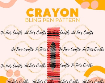 Pink Ombre Bling Pen,bling Pen Template,rhinestone Pen Pattern,graph ...