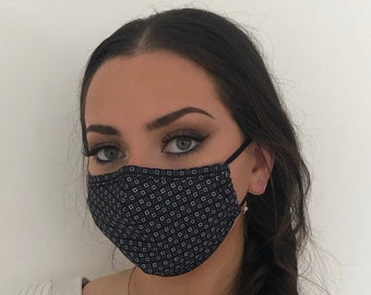 Keep Safe Face Mask With Adjustable Ear Loops and Nose Wire | Etsy