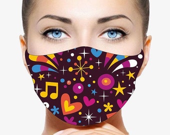 Keep Safe Face Mask With Adjustable Ear Loops and Nose Wire - Etsy