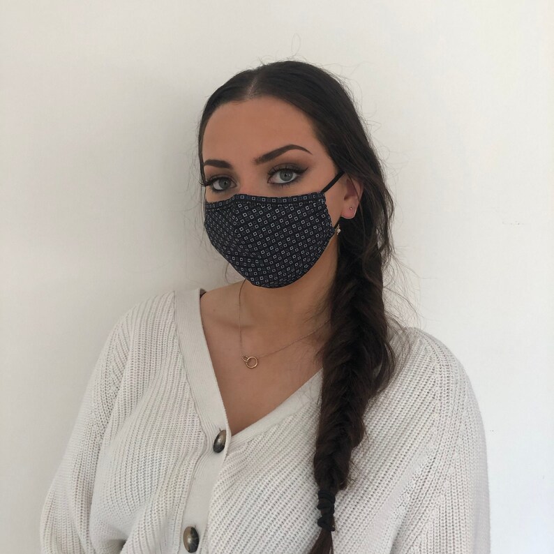 Keep Safe Face Mask with Adjustable Ear Loops and Nose Wire | Etsy