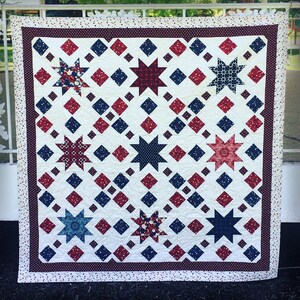PDF Gemstar Quilt Pattern DIGITAL DOWNLOAD Baby Throw Full Queen ...