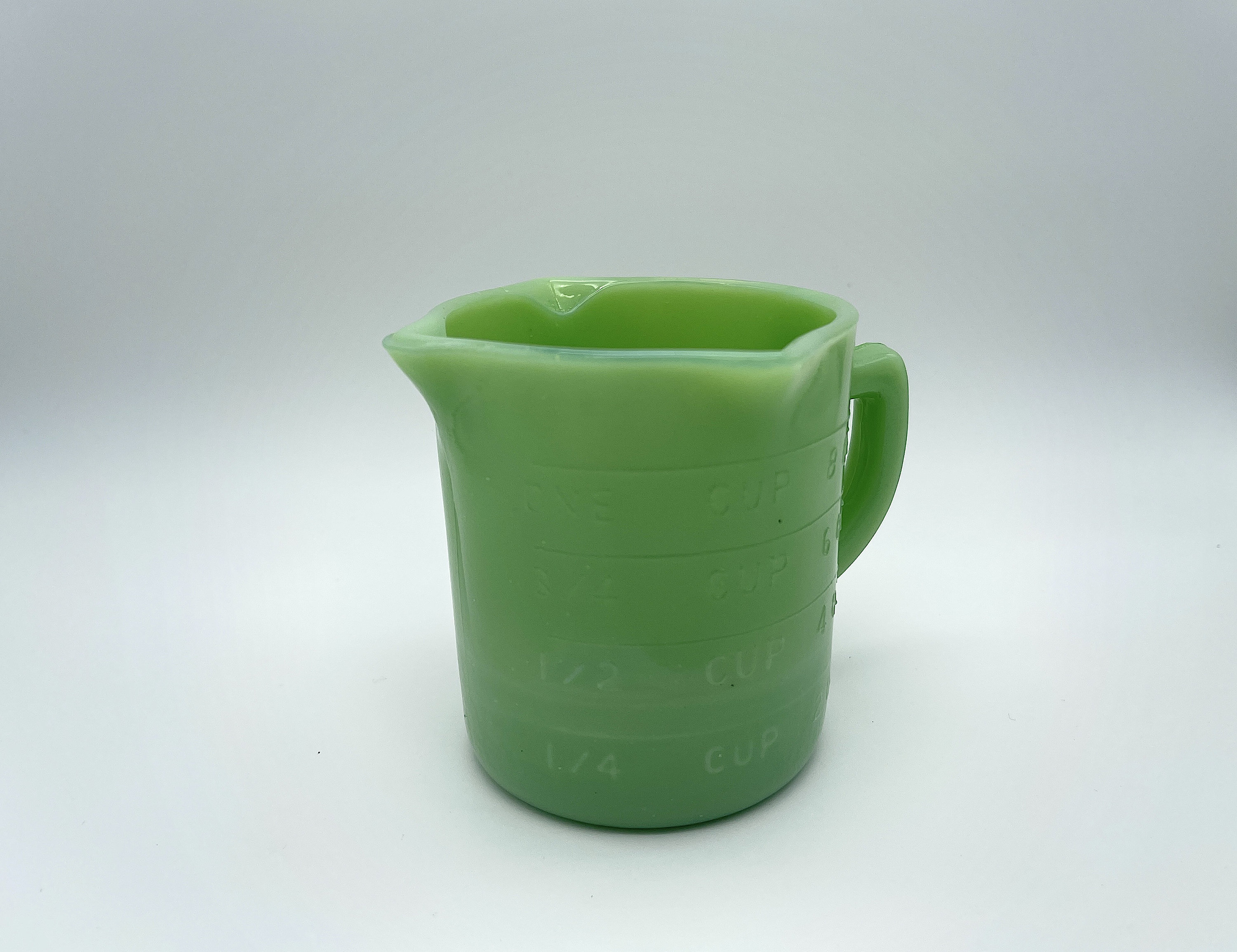 Jadeite Green Glass Vintage Style 1 Cup / 8 Oz Measuring Cup - Etsy