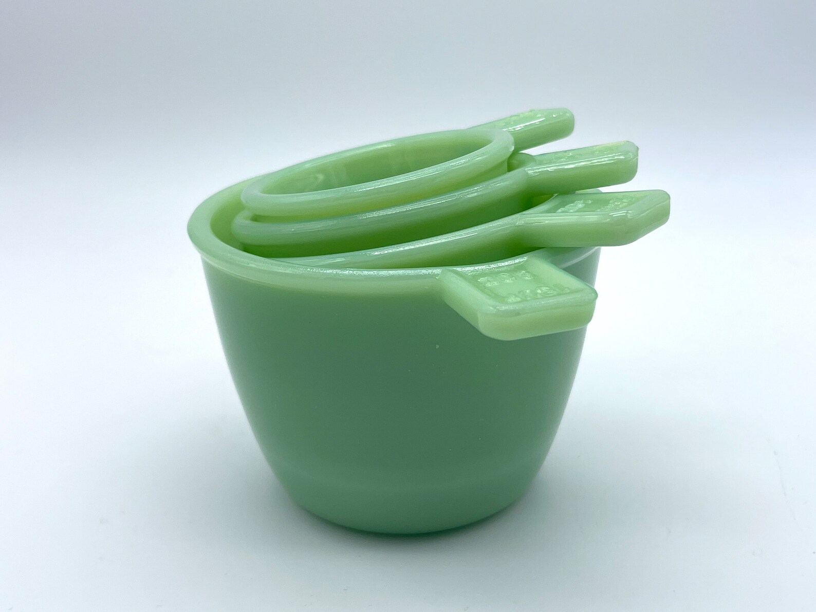 Nesting Vintage Style Stacking 4 Pc. Measuring Cups Set 1/4 - Etsy