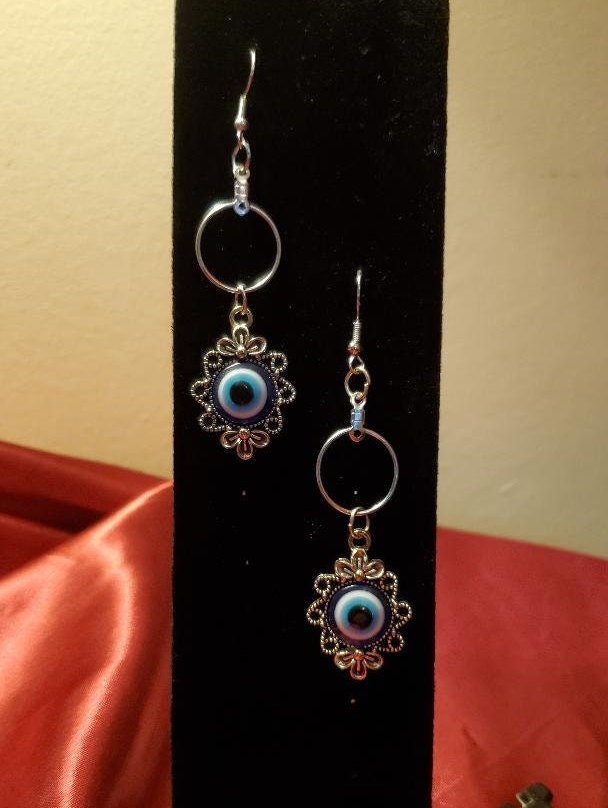 Evil Eye Earrings - Handmade Evil Eye Jewelry - Evil Eye Drop & Dangle ...