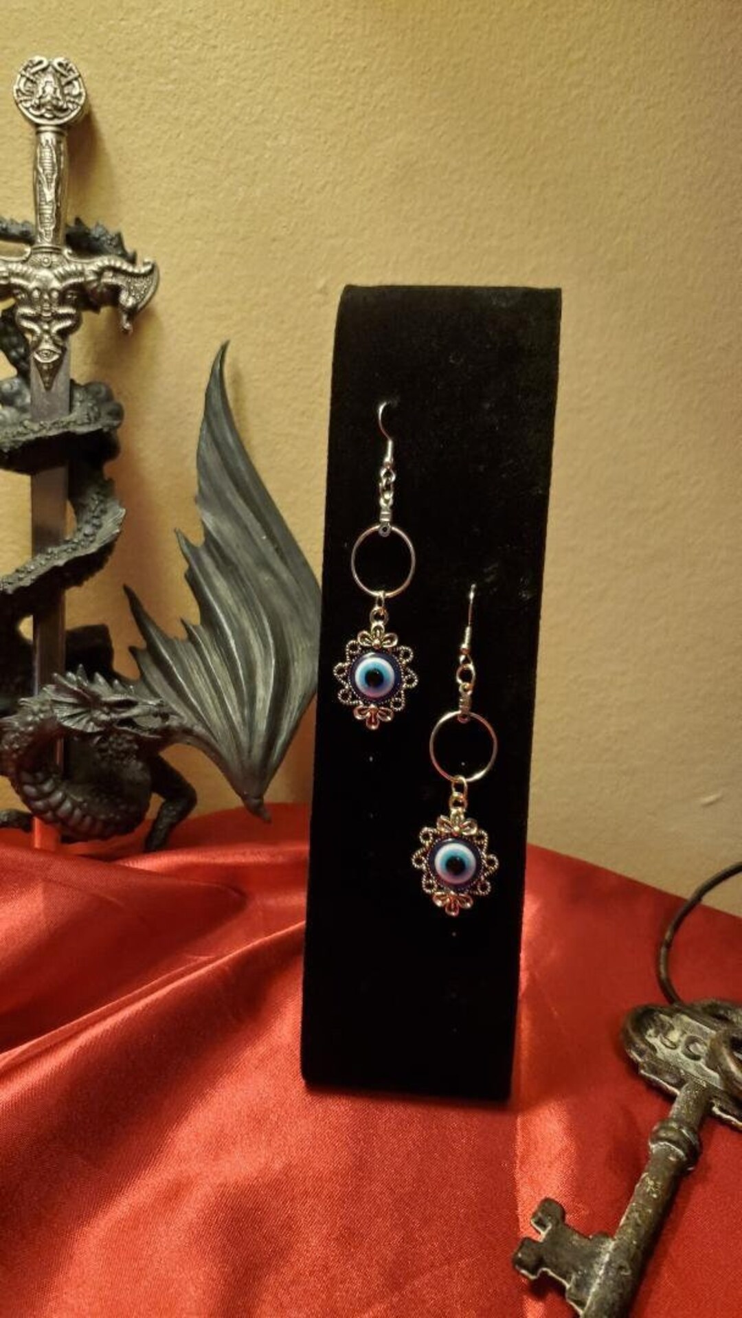 Evil Eye Earrings - Handmade Evil Eye Jewelry - Evil Eye Drop & Dangle ...