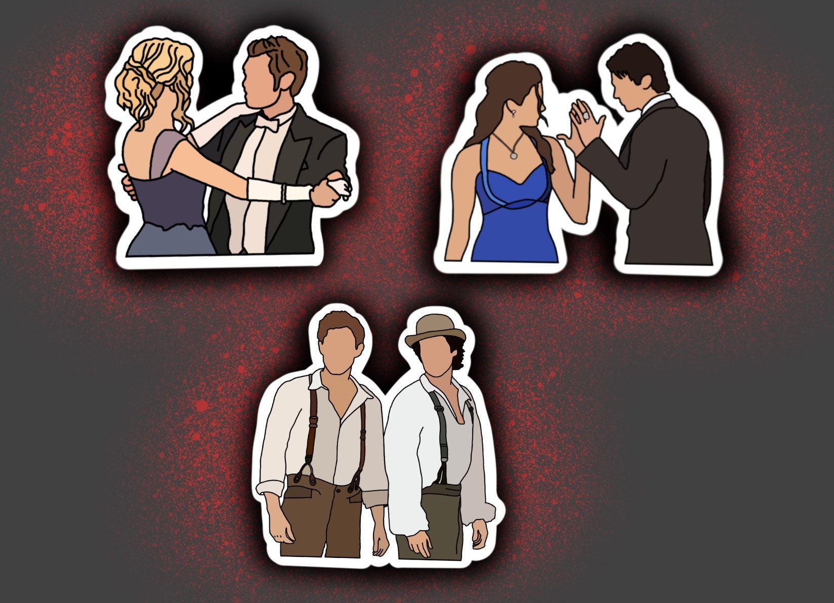 The Vampire Diaries Vinyl Stickers Singles of Set of Set of 3 | Etsy