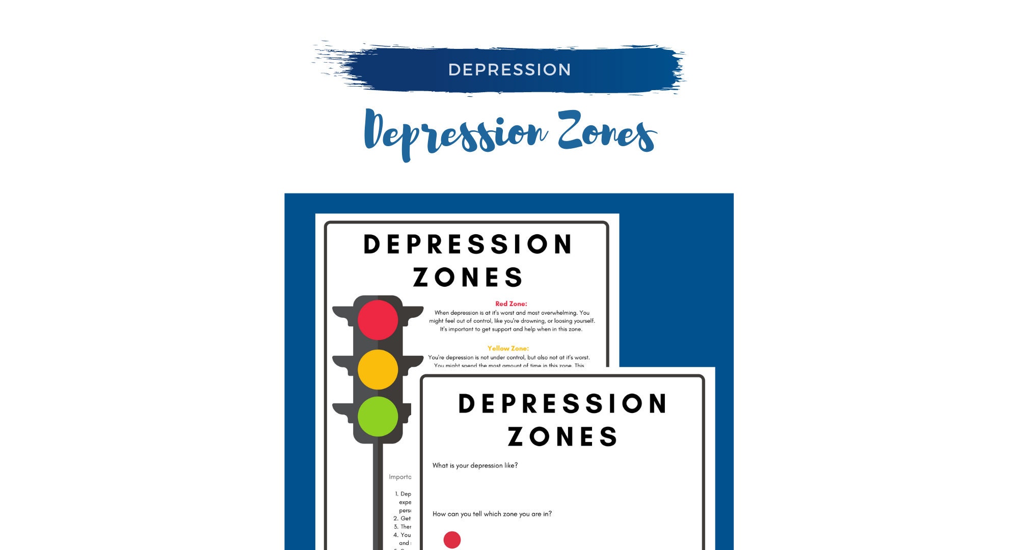 Depression Zones Worksheet - Etsy