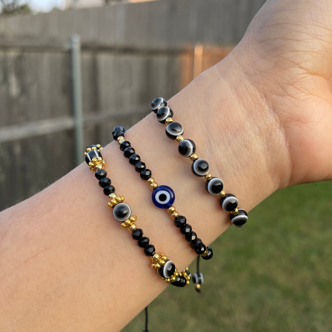 Pulsera De Mal De Ojo Evil Eye Bracelet/ Set of Bracelet. - Etsy