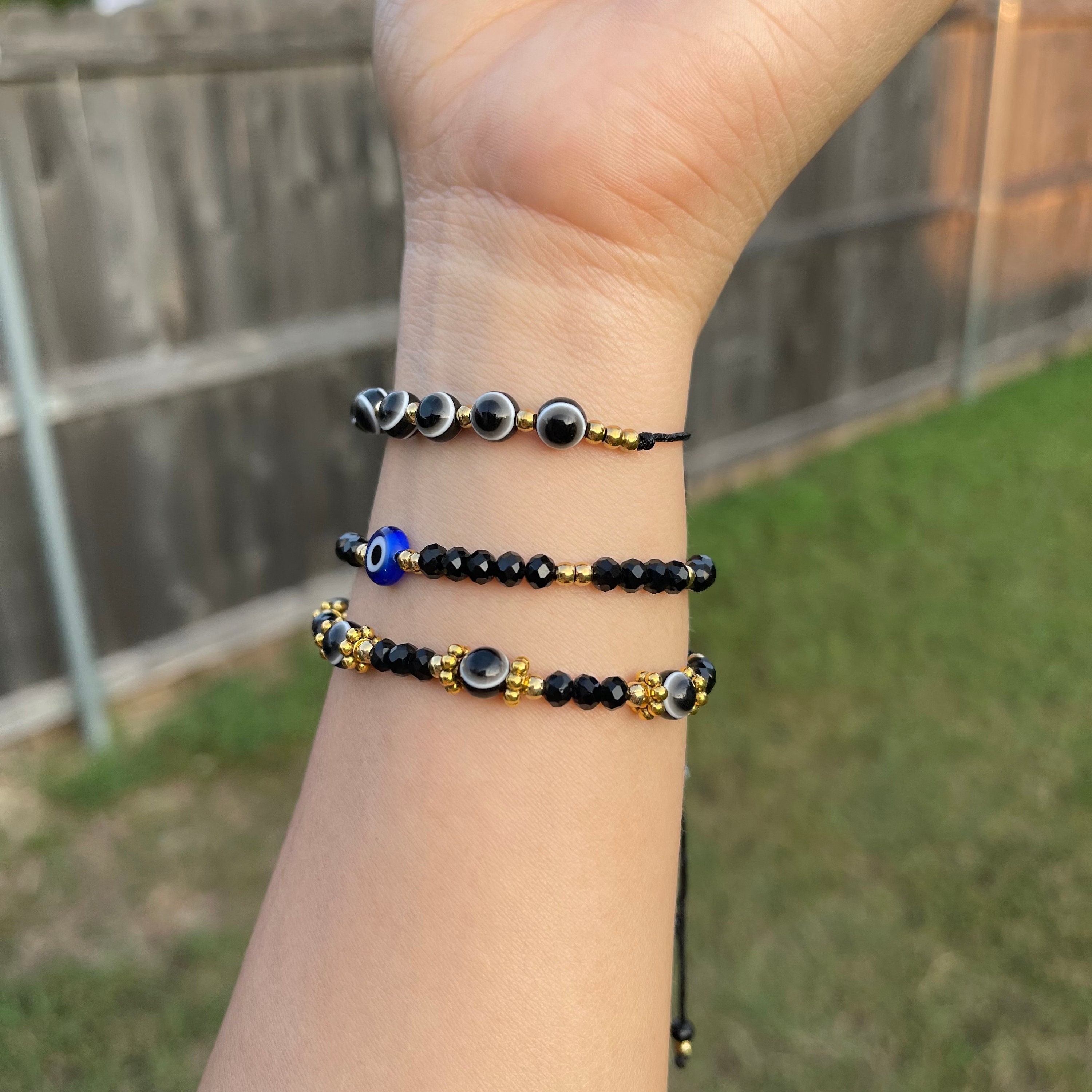 Pulsera De Mal De Ojo Evil Eye Bracelet/ Set of Bracelet. - Etsy