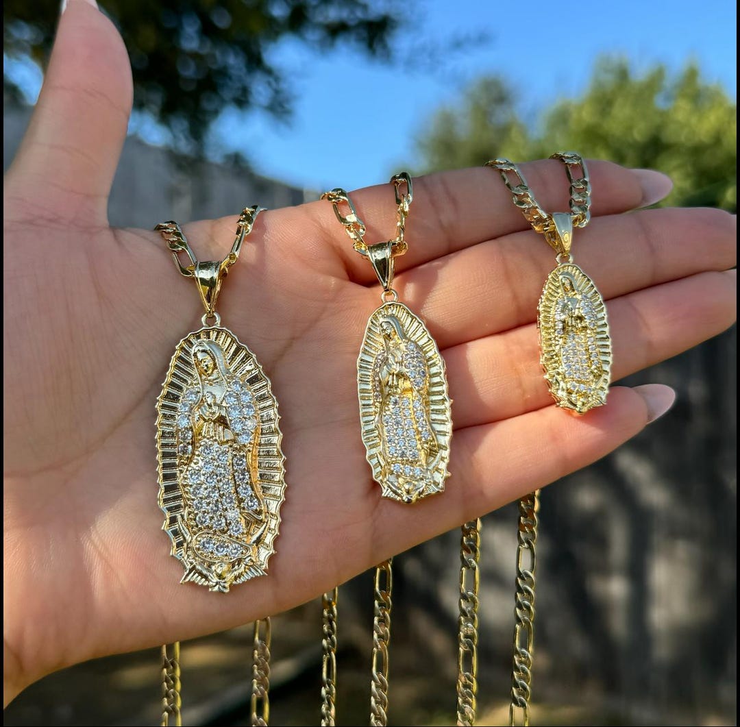 Guadalupe necklace real gold store