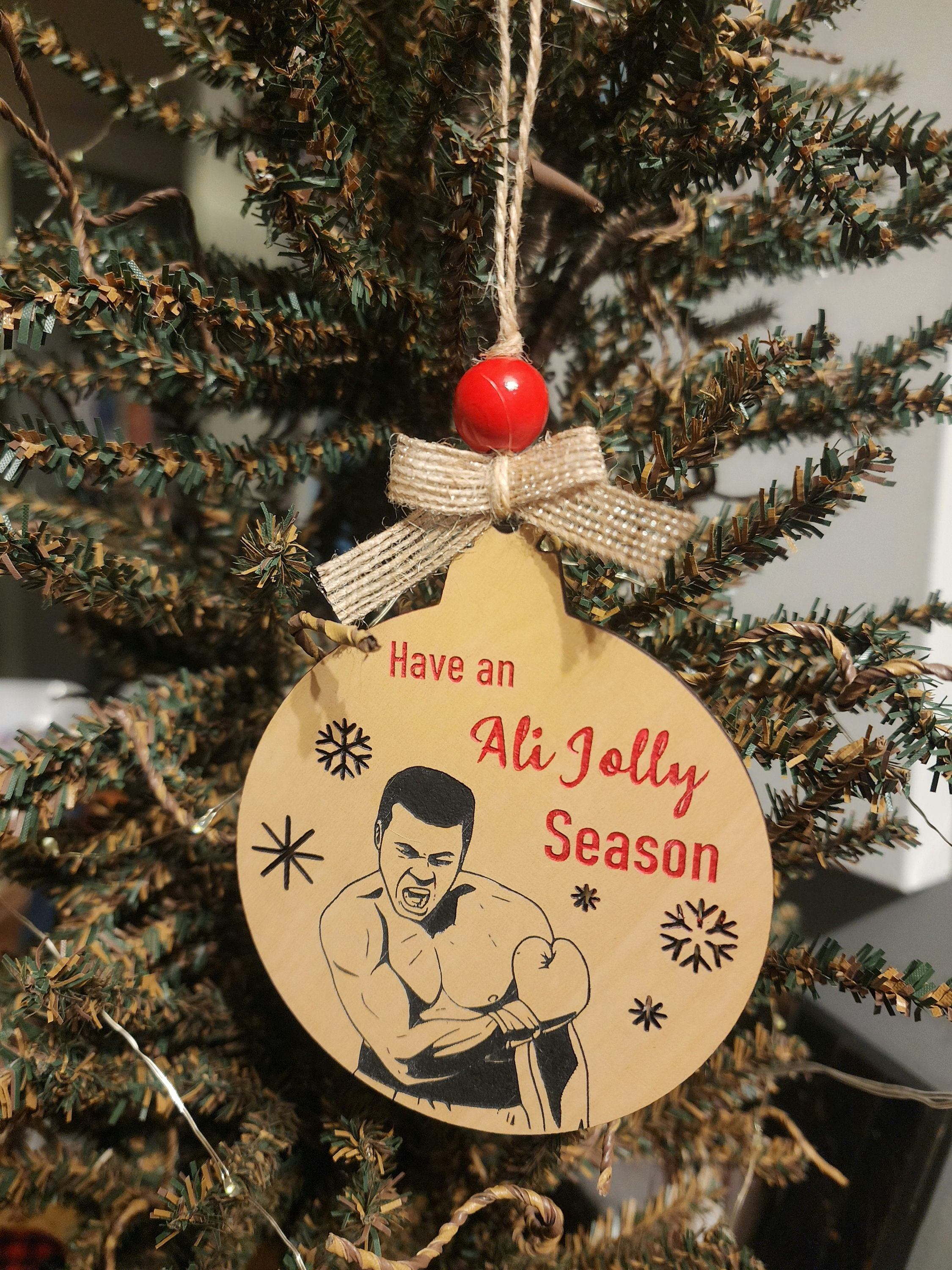 Muhammad Ali Christmas Ornament - GOAT - Ali Jolly Season - Boxer ...