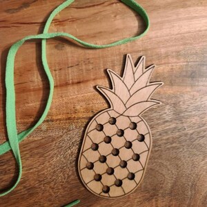 Numbers Wood Lacing Cards - Montessori - Dexterity - Educational ...