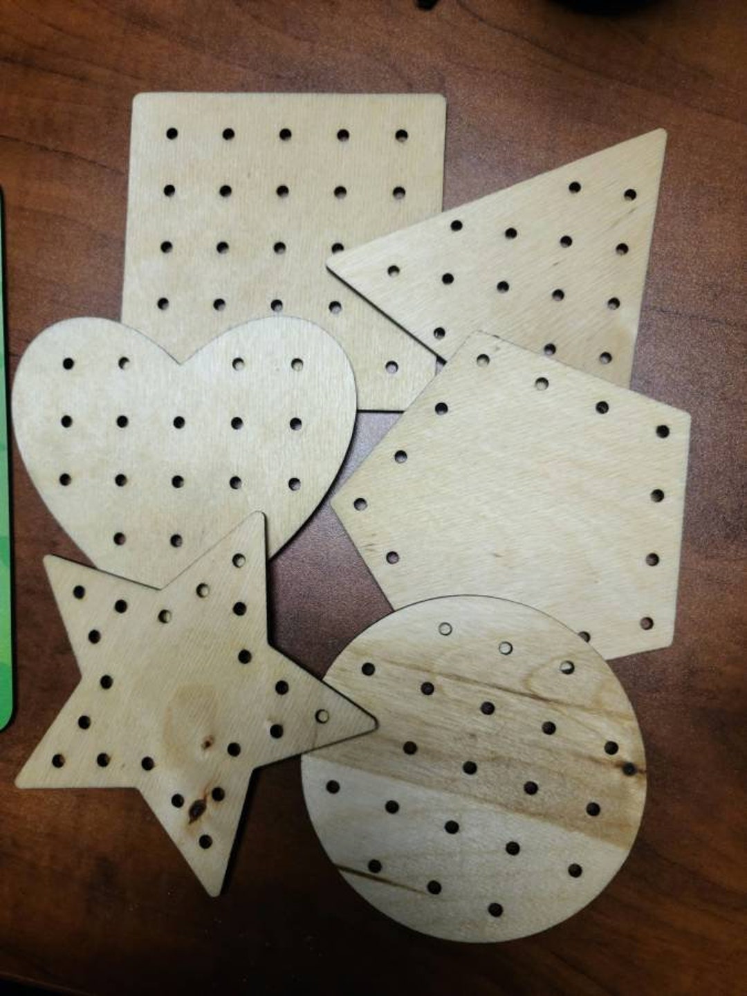Primary Shapes Wood Lacing Cards - Montessori - Dexterity - Education ...