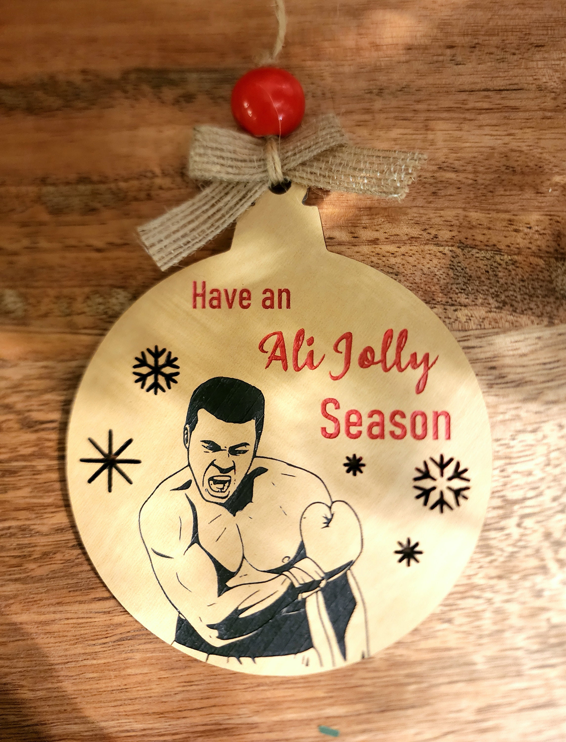 Muhammad Ali Christmas Ornament - GOAT - Ali Jolly Season - Boxer ...