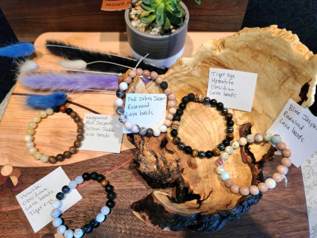 Beaded Bracelets- Oil Diffuser - Aromatherapy - Balance - Stacking ...